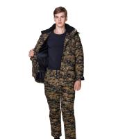 China Dyed Processing Type Camouflage Padded Jacket for Winter Outdoor Adventures for sale