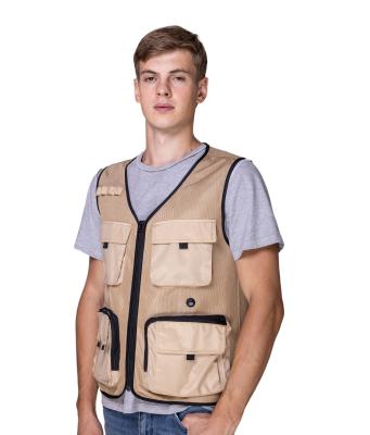 China Zipper sluiting watercyclus koel vest voor regelmatige lengte buiten fotografie werk Te koop