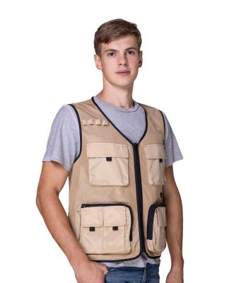 China Zipper sluiting watercyclus koel vest voor regelmatige lengte buiten fotografie werk Te koop
