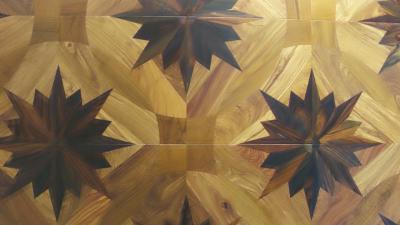 China Ebony  and Teak  Parquet Engineered Flooring for sale