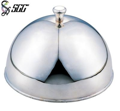 Cina 304 Grade Round Dome Cover Stainless Steel Tableware For Buffet in vendita