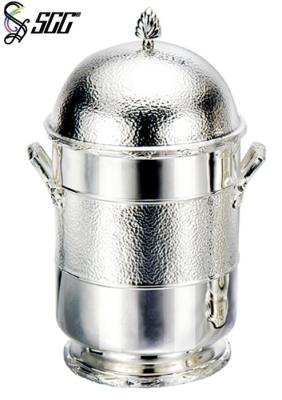 Cina Champagne Bucket With Cover Stainless Steel Tableware For Club And Bar in vendita