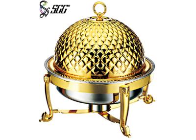 Cina Stufa lucidata del buffet della superficie della metallina con il piatto di logoramento del buffet del radiatore per nozze/sala da pranzo in vendita