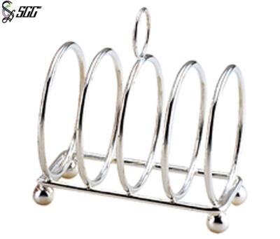 Cina Scaffale del pane tostato del metallo delle stoviglie dell'acciaio inossidabile del portatile 18/10 per buffet in vendita