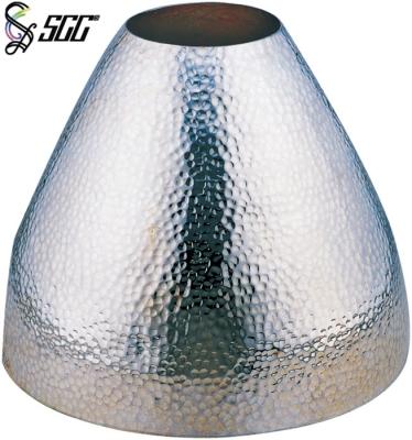 Cina Taper Shape Decorated Metal Flower Vase Stainless Steel Tableware To Hotel in vendita