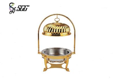 Cina L'oro reale di stile ha placcato il piatto di logoramento a 21 pollici del buffet del piatto di logoramento lo SCC ZC-001A1 in vendita