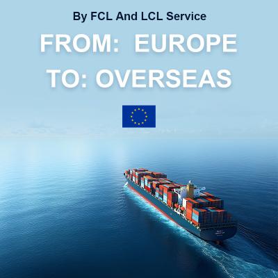 중국 20ft 40ft 컨테이너 국제 해상 화물 전송 유럽에서 해외로 판매용