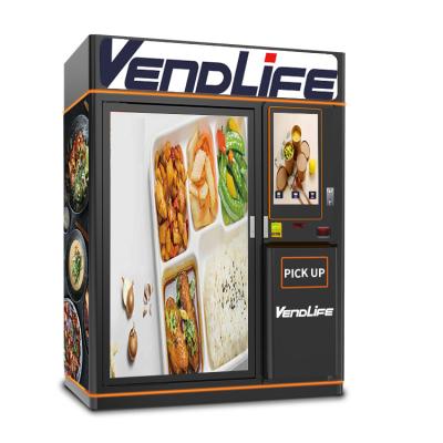 Cina Distributori automatici caldi dell'alimento della frittura del panino astuto degli alimenti a rapida preparazione con 27 pollici di schermo in vendita