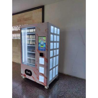 China Máquina de venda automática de café totalmente automática 3 em 1 lanches e bebidas e máquina de venda automática de café moído fresco quente Vendlife à venda