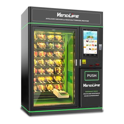 Cina distributore automatico della frutta fresca 1800W, dispenser dell'insalata dello schermo di 27in in vendita