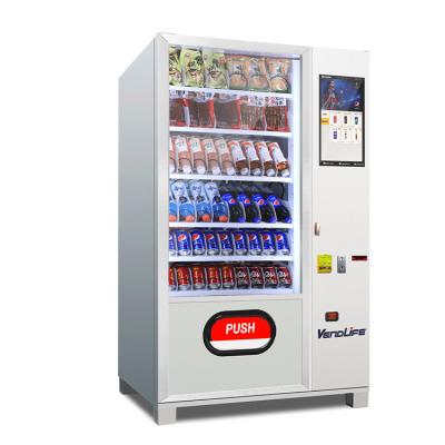 Cina New Model cuatm desigh Snack and Drink Combo Black Vendlife Vending Machine for Europe in vendita