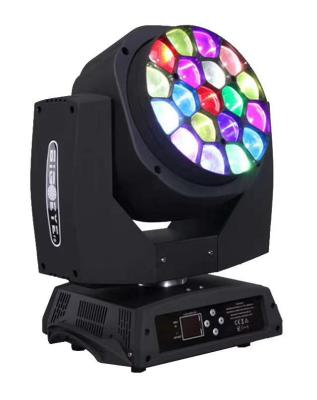China CCC Dj Bar 19x15w Big Bee Eye Moving Head Light / Moving Head Par Light for sale