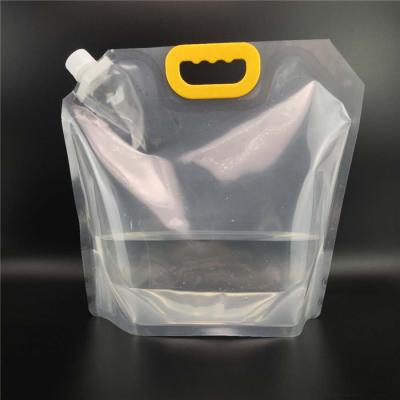 China Made in China 5L cow milk PET plastic filling bag/empty stand up large spout soft composite plastic bag/Drink bag for sale