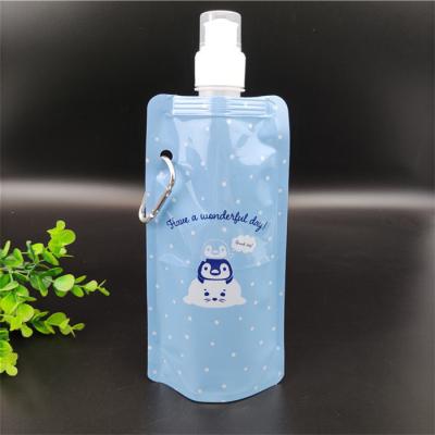 China made in China 450ml water bag for students/The traveler's special folding water bag can replace the bottle for sale