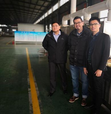 China Fish Feed Extruder -- Visit From Singapore Customers for sale