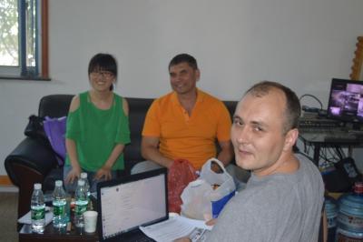 China Case of Russian customers visiting cat food extruder for sale