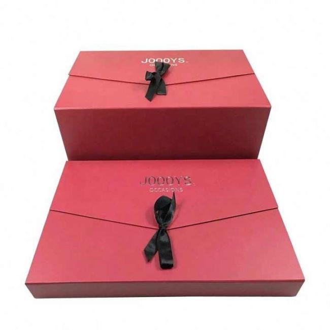 Custom hot selling double door foldable paper packaging box magnetic closure cardboard folding gift box