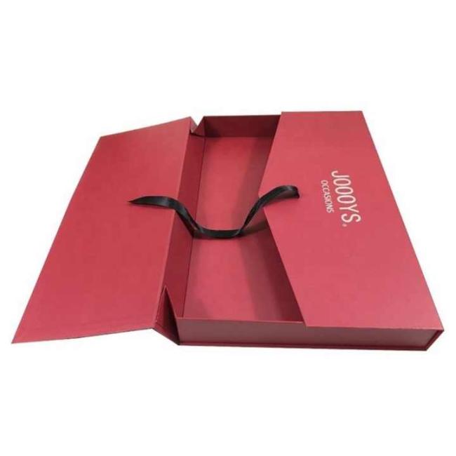 Custom hot selling double door foldable paper packaging box magnetic closure cardboard folding gift box