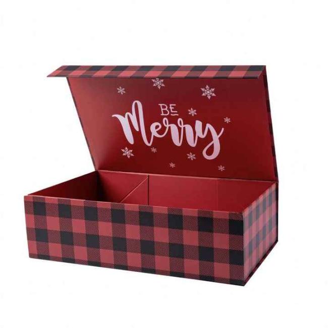 Custom Printing Luxury Rigid Folding Black Paper Packaging Magnet Closure Lid Cardboard Foldable Magnetic Gift Box with Logo