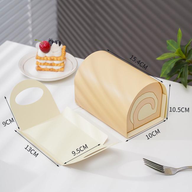 Customizable Swiss Roll Packaging Box with transparent window