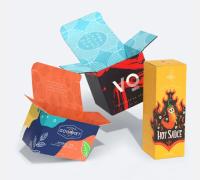 China Rectangle Shape Glossy Finish Custom Paper Boxes For Product Packaging for sale