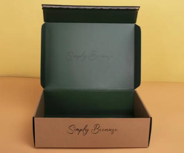 Quality Custom Size Print Corrugated Paper Boxes Cardboard Zipper Tear Strip Mailer for sale