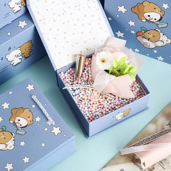 Quality Custom Size Cardboard Boxes Cartoon Cute Birthday Gift Box wholesale for sale