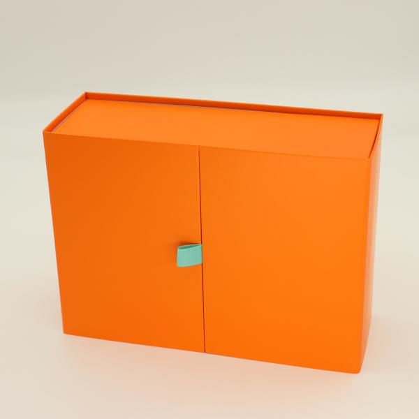 Quality Double Door Custom Foldable Paper Packaging Box Magnetic Closure Cardboard for sale