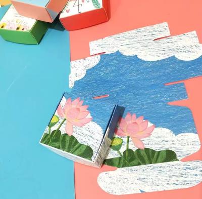 China Customized Environmentally Friendly Packaging Paper Box Color Printing Bath Products Hat Packaging Box With Window for sale