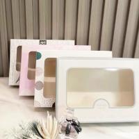 China Window Color Box Packaging Rectangular Display Box For Underwear Socks Towel for sale