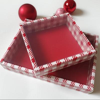 China Custom Christmas Candy Gift paper Boxes With Festive Designs For Cookies And Small Gifts for sale