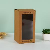 Quality Custom Kraft Paper Folding Packaging Box With Window Square Printed Box For Tea for sale