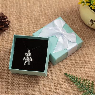 China Luxury Jewelry Gift Box With Bow For Ring Bracelet Or Earrings Direct From Manufacturer for sale