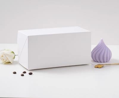 Cina Scatola pieghevole per torte White Square Bakery Robusta ed elegante per la presentazione della torta in vendita