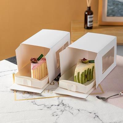 China Baking Square Packaging Box Cake Sushi Biscuit Donut Packaging Box for sale