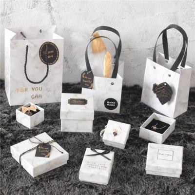 China Marble Jewelry Packaging Box Ring Earrings Bracelet Box Box for sale