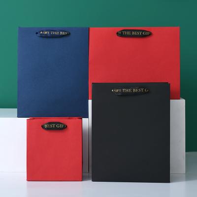 중국 두꺼운 선물 종이 가방 비즈니스 의류 쇼핑 포장 핸드백 판매용