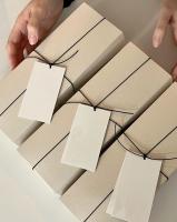 Quality Custom Logo Kraft Gift Boxes With Tag Simple Packaging For Events Products for sale