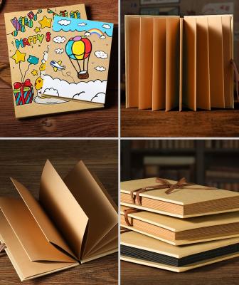 Cina Accordione fai-da-te album fotografico pieghevole fatto a mano libro di coppia memoria scrapbook diario di registrazione di crescita del bambino in vendita