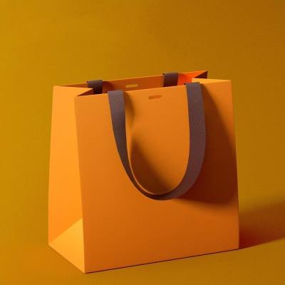 China Minimalist Gift Bags Premium Matte Paper Bags With Reinforced Handles For Luxury Brand Packaging for sale