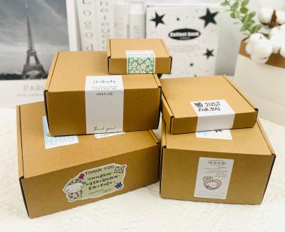 China Heavy Duty Kraft Square Mailer Boxes Rigid Tall Packaging For Gifts Shipping Corrugated Packaging for sale