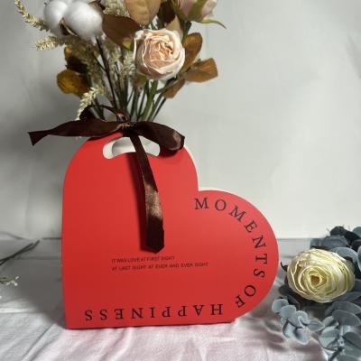 China Romantic Heart Gift Box with Love Poem and Velvet Ribbon for sale