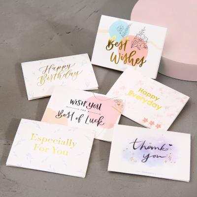 China Gold Foil Stamped Greeting Cards Set with Floral Designs for sale