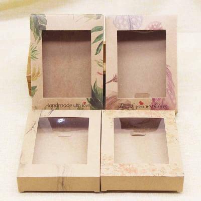 China Elegant Printed Gift Box Set Marble Floral Wedding Christmas Packaging Window Design for sale