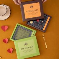 China 9 Grid Chocolate Truffle Box with Lid Custom Logo for sale