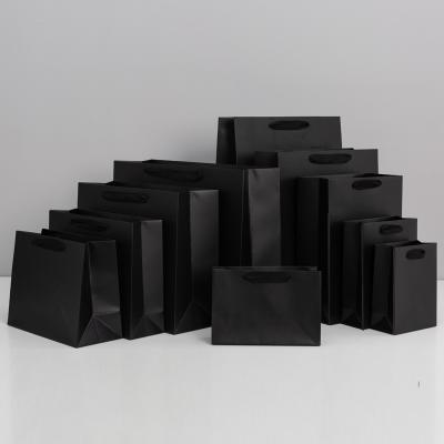 Black Waterproof Matte Gift Bags for Clothing Stores