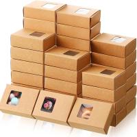 China Custom Kraft Paper Window Box for Soap Biscuit Packaging for sale