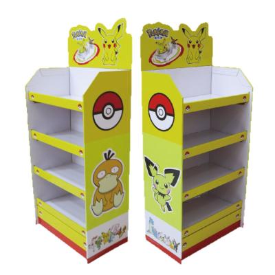 China Supermarket Paper Display Rack Corrugated Paper Display Rack Paper Shelf Display Rack Carton Rack for sale