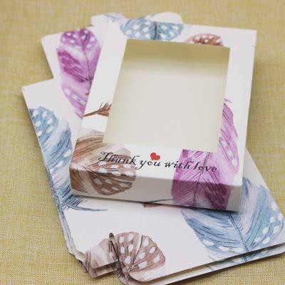 China Windowed Gift Box Premium Packaging Wearable Nail Display Case Jewelry Keepsake Presentation for sale