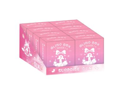 China Supprise Box Dream Collection Pastel Purple Pink Mystery Gift Boxes Bow Adorned Blind Packaging for sale